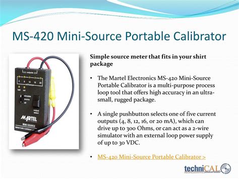 Ppt Martel Electrical Calibrator Powerpoint Presentation Free