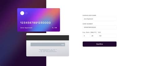 Launched Interactive Card Details Form With React Mariam Buzaladze