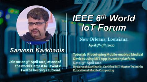 Sarvesh At Ieee 6th World Iot Forum Sarvesh Karkhanis