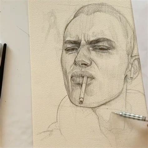 Thomas Letor On Instagram Pencil Portrait Drawing Of Aronpiper” Lapiz