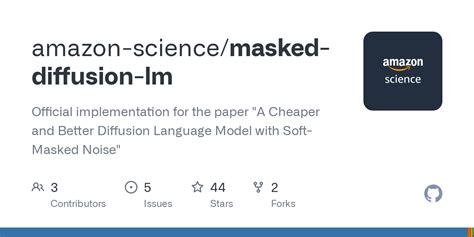 Github Amazon Science Masked Diffusion Lm Official Implementation For The Paper A Cheaper