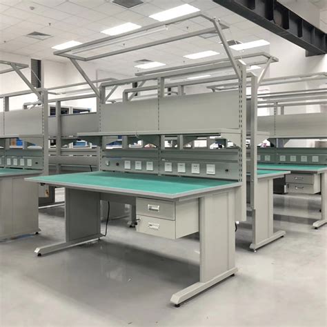 防静电工作台工作桌优惠订带灯架抽屉适用无尘车间洁净室装配线 虎窝淘