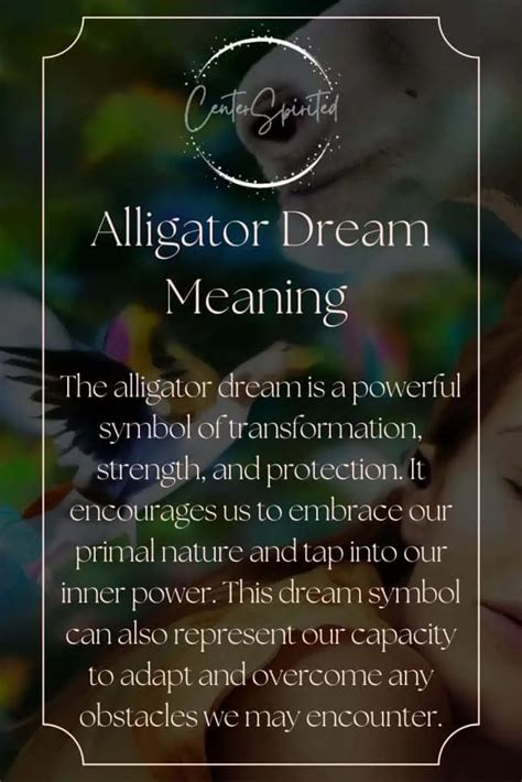 Alligator Dream Meaning And Interpretations