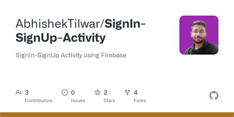 GitHub AbhishekTilwar SignIn SignUp Activity SignIn SignUp Activity