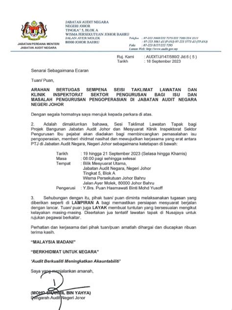 Arahan Bertugas Inspektorat Hq Pdf