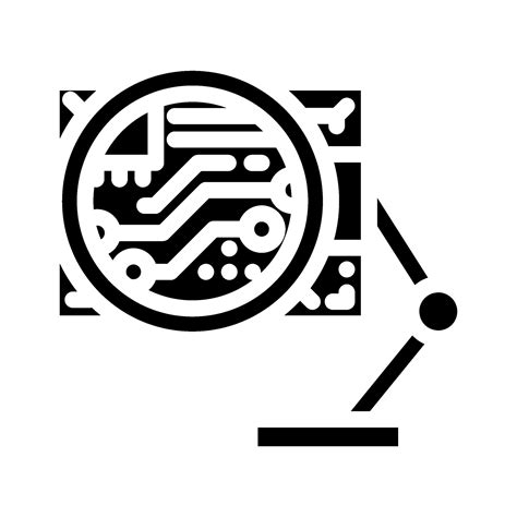 Pcb Inspection Electronics Glyph Icon Vector Illustration 32519482 Vector Art At Vecteezy