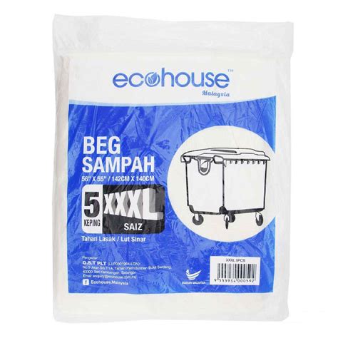 Ecohouse Garbage Bag Xxxl 5 Pcs Shopee Malaysia