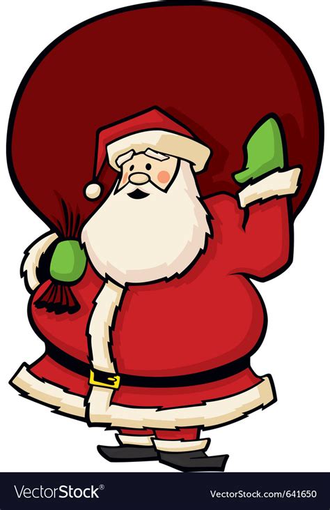 Santa Claus Christmas Cartoon Royalty Free Vector Image