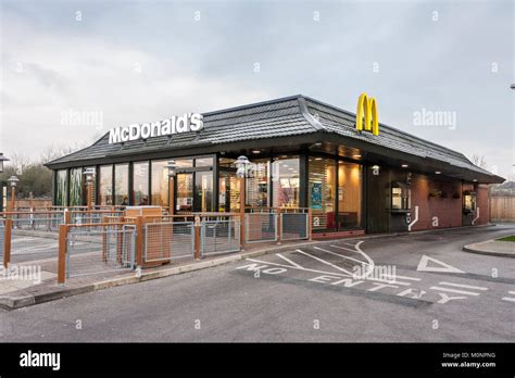 Mcdonalds Restaurant Drive Thru Exterior Reading Berkshire England