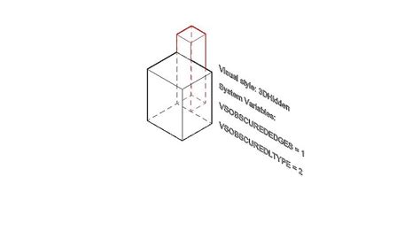 Showing Dashed Lines For Obscured Edges Autocad 3d Modelling