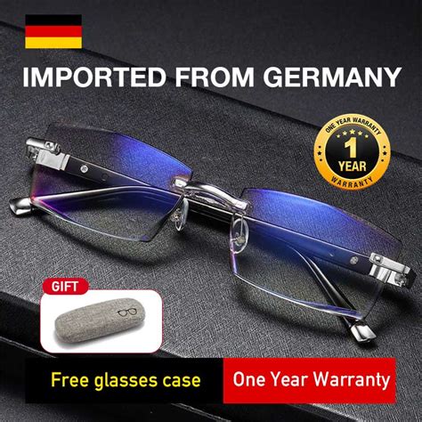 2023 Fashionable Diamond Cut Progressive Men Reading Glasses