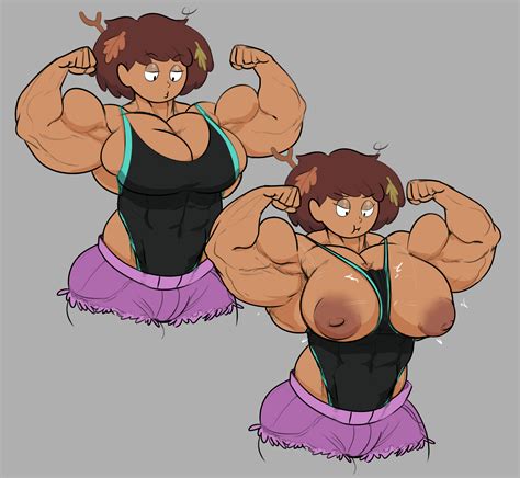 Rule 34 Abs Amphibia Anne Boonchuy Bathing Suit Biceps Big Muscles Bikini Aside Breasts