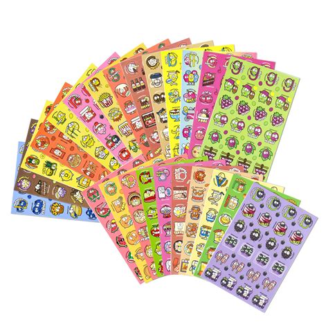 Vkpi Scratch And Sniff Stickers 576 Pcs Fruits Foods Smelly Stickers 24 Scents Sheets 144