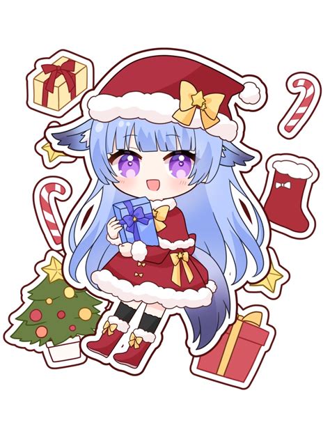 ちびらぴすクリスマスアクキー【2種】 戦場ヶ原らぴす Booth