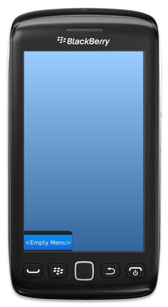 Hiding All Default Menu Items In Blackberry Stack Overflow
