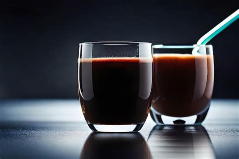 Premium Ai Image A Glass Of Milk Next To A Cup Of Tea