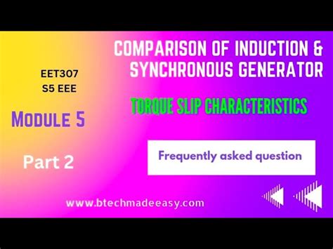 Distinguish Between Synchronous And Induction Generator