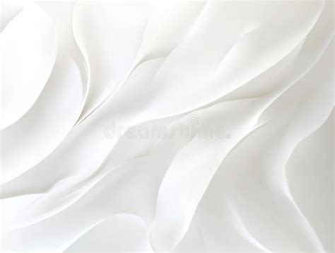 Abstract White Waves Minimalist Texture And Form Stock Illustration