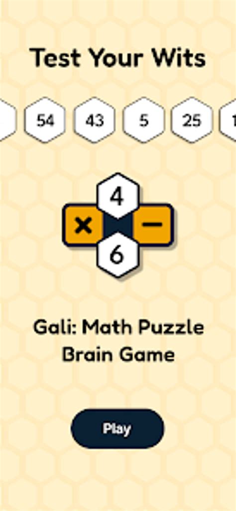 Android Gali Math Puzzle Brain Game