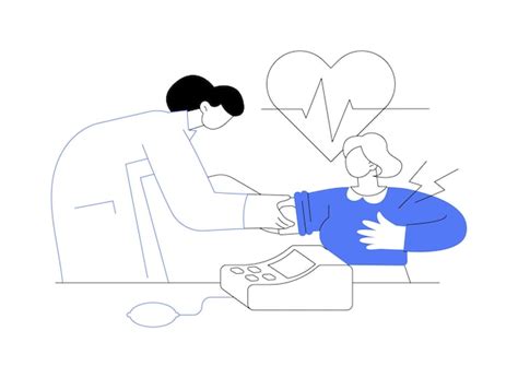 Ilustração Em Vetor Conceito Abstrato De Pressão Alta Vetor Premium