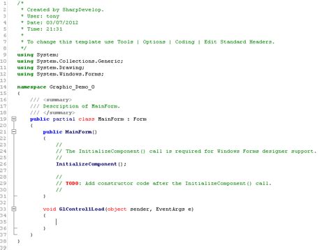 sharpdevelop opentk tutorial part 2