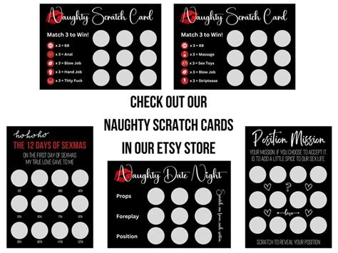 Scratch Off Card Naughty Scratch Card Sex Scratch Card Anniversary
