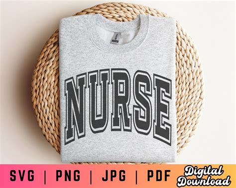 Nurse Svg Png Nursing Svg Png Registered Nurse Svg Png Varsity Svg