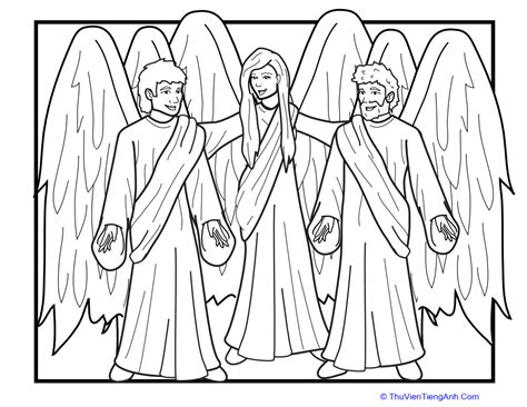 Guardian Angels Coloring Page Thư Viện Tiếng Anh