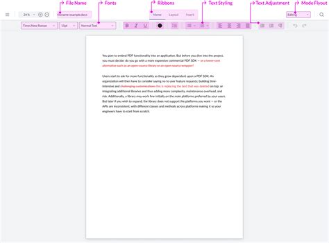 Apryse Docx Editor Overview Apryse Documentation