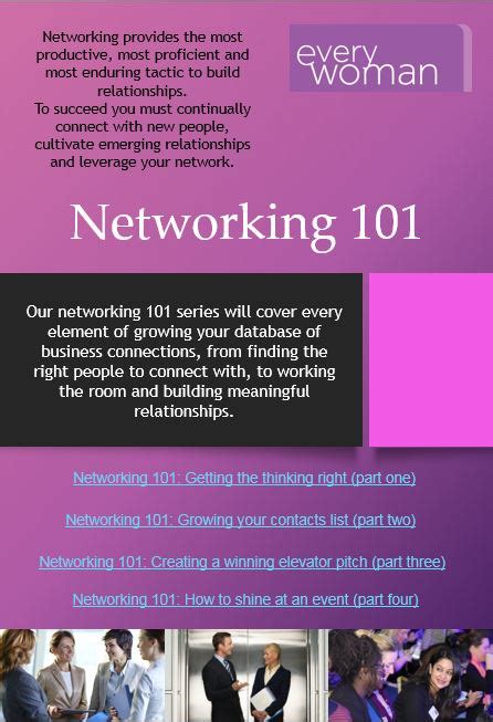 Networking 101 Perfect Your Skills Everywoman