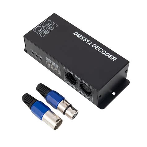 LED DMX512 Decoder 3 Channel 8 A CH Address Digital Display 12 24 VDC Super Bright LEDs