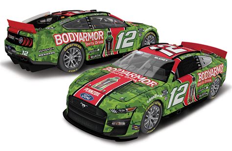 2023 Ryan Blaney 12 Bodyarmor Camo Nascar 124 Diecast