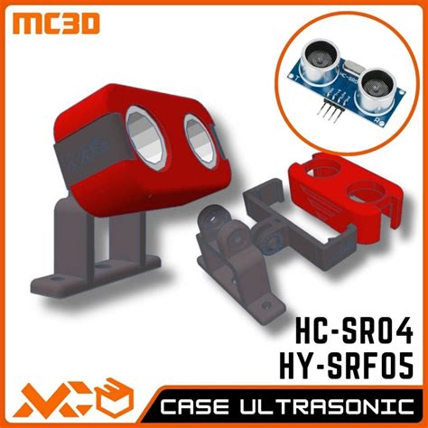 Jual Bracket Hc Sr Sr Ultrasonic Red Merah Case Ultrasonic Chasing