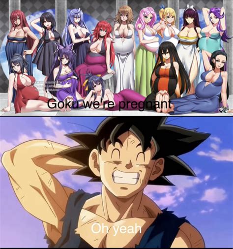 But I Love Goku With His Harem By Gffyg On Deviantart