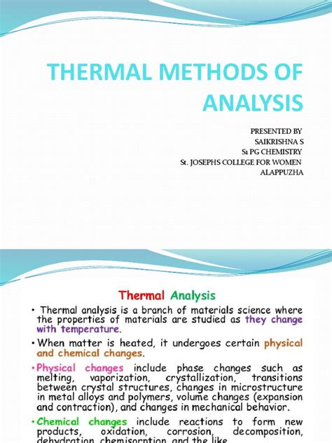 Thermal Methods Of Analysis Pdf Differential Scanning Calorimetry