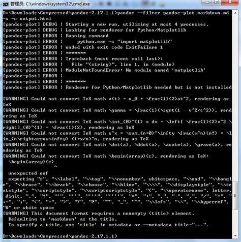 Pandoc Plot Does Not Recognize The Matplotlib I Installed Issue