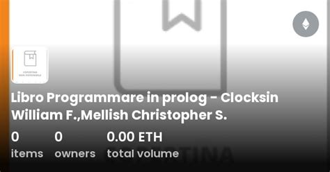 Libro Programmare In Prolog Clocksin William F Mellish Christopher S