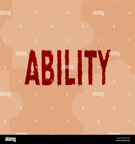 Text Caption Presenting Ability Concept Meaning The Physical Or Mental