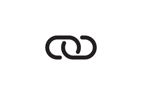 chain link icon connection sign illustration linked interface design