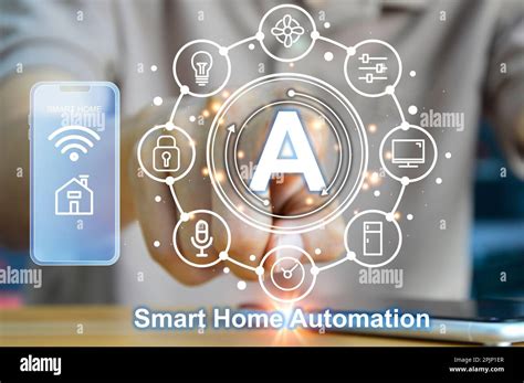 Concept Smart Home Automation Control System Internet Network Concept
