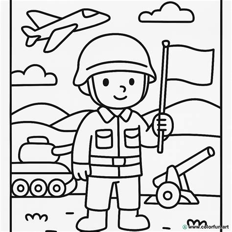 Merci Pages à Colorier Militaires