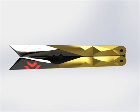 Stl File Champions 2022 Butterfly Knife 🦋 ・3d Printable Model To