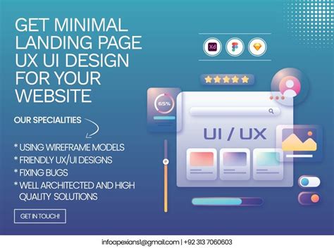 responsive website ux ui design web ui landing page design in xd
