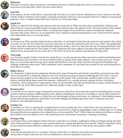 A Virtual Discussion Panel Using An Agent Executor Moderator Rlangchain