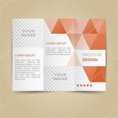 Leaflet Template Design Stock Vector By ©halfpoint 96089030