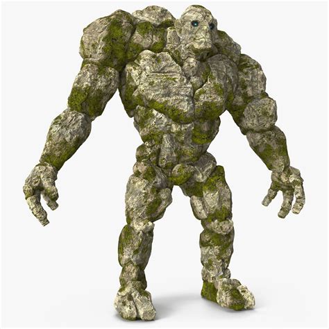 Character Stone Golem Rigged 3d Model 129 Max Free3d