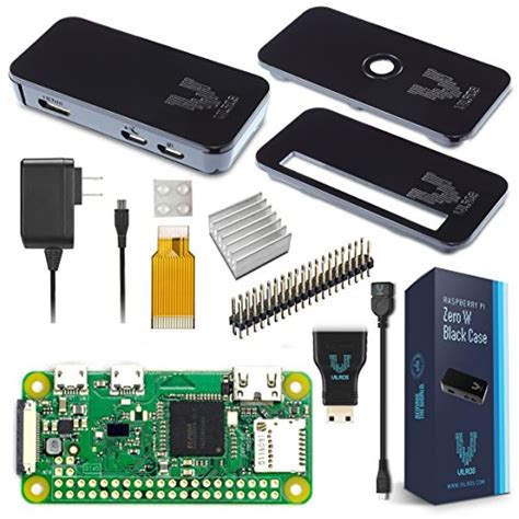 Vilros Raspberry Pi Zero W Basic Starter Kit Black Case Edition Includes Pi Zer Pc Desktops