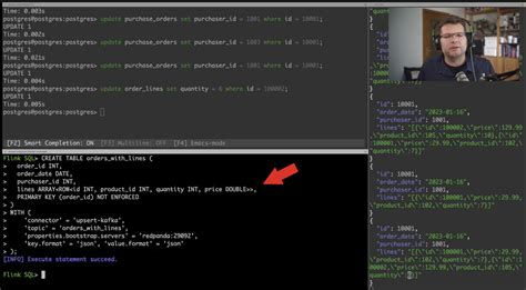 Array Aggregation With Flink Sql