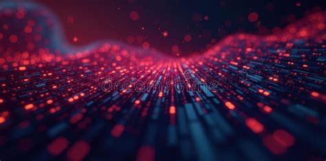 Binary Code Stream Complex Algorithm Visualization Programming