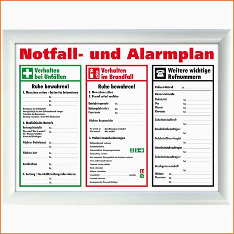 Einzahl Unglaubliche Notfallplan Muster Kostenlos Vorlagen 55959